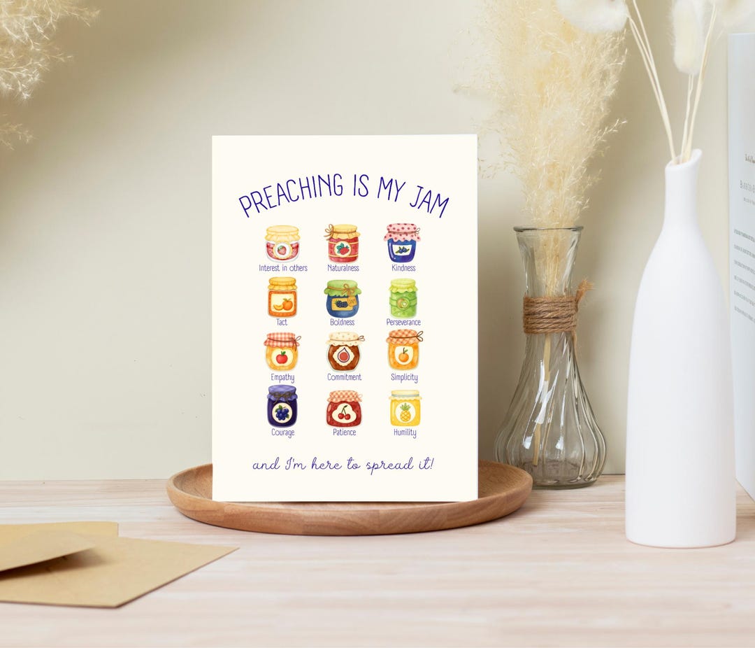 JW Card Preaching is My Jam Greeting Card | Pioneer & New Publisher ...