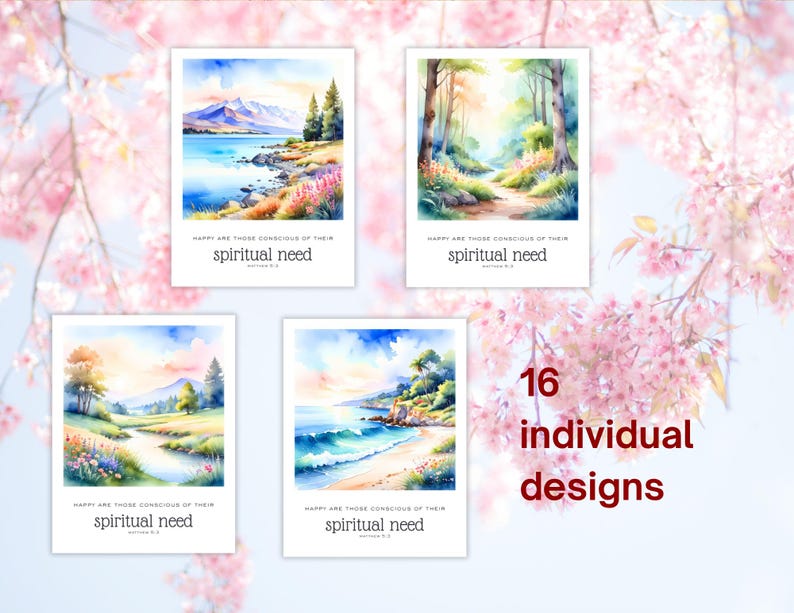 JW 2026 Yeartext Mini Scripture Cards Gift Encouragement | 16 Designs ...