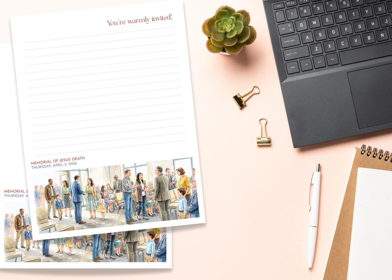 JW Memorial Invitation Letter Writing Paper Memorial of Jesus’ Death ...