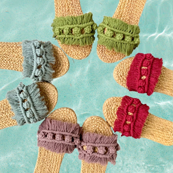 Macrame Sandals - Etsy