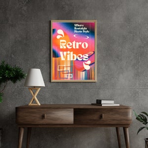 Vintage Revival: Retro Vibes Poster - Nostalgia Meets Style | Home ...