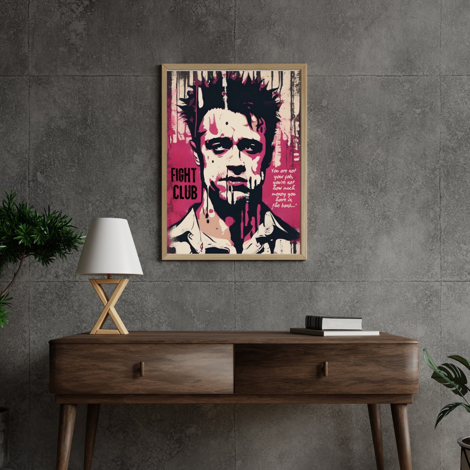 Welcome to Fight Club Digital Poster Print Home Decoration Birthday ...