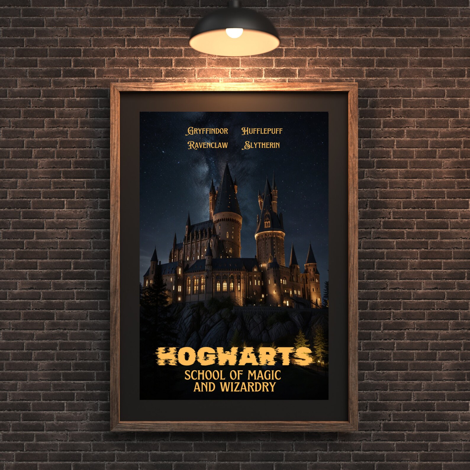 Enchanting Hogwarts Castle Digital Poster Collection | Set of 3 Digital ...