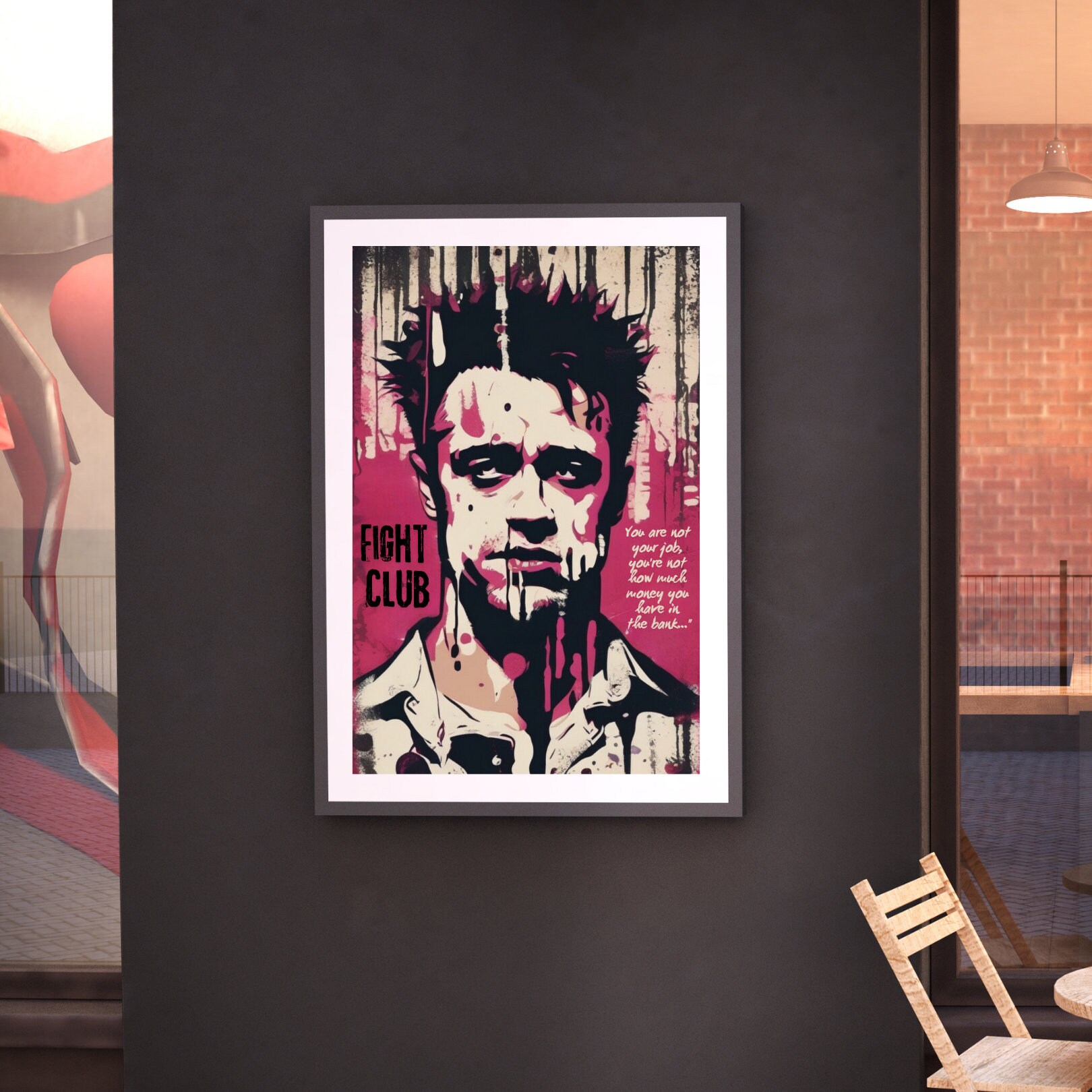 Welcome to Fight Club Digital Poster Print Home Decoration Birthday ...