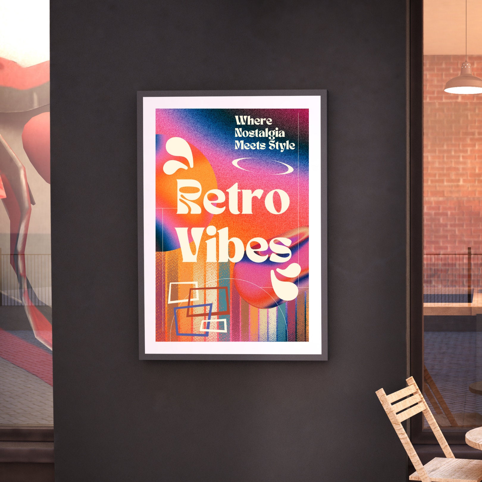 Vintage Revival: Retro Vibes Poster - Nostalgia Meets Style | Home ...