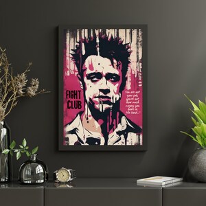 Welcome to Fight Club - Digital Poster Print | Home Decoration ...