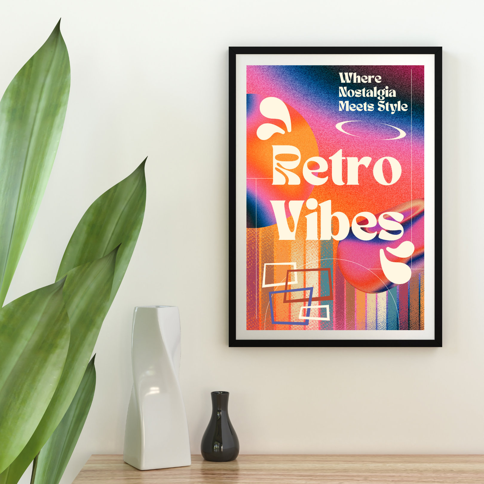 Vintage Revival: Retro Vibes Poster - Nostalgia Meets Style | Home ...