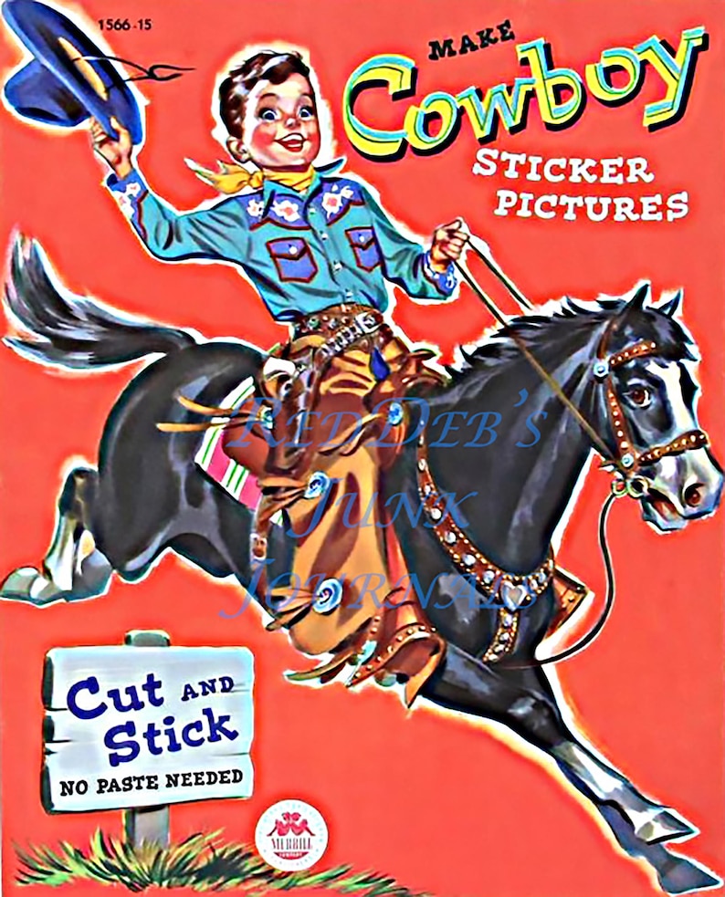 Vintage Western ATC - Gift Tags - Cowboy - Cowgirl - Digital Download ...