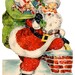Vintage Santa Clip Art, Christmas Clip Art, Christmas Retro Clip Art, 4 ...