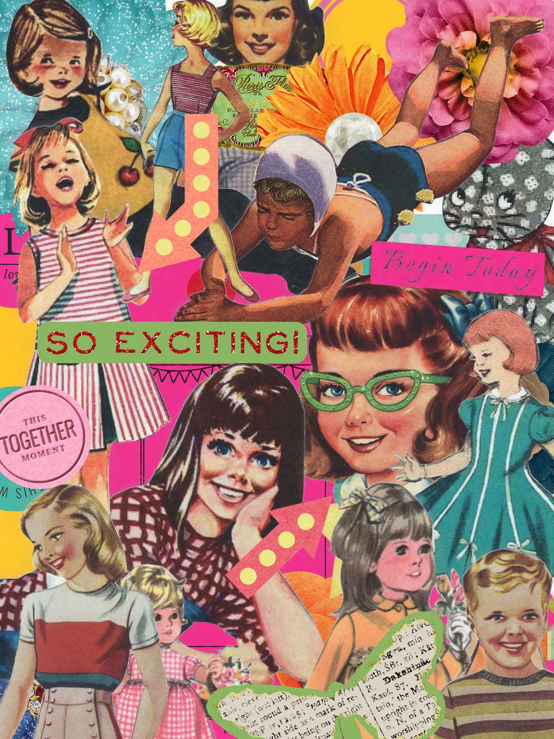 Vintage Ephemera Collage Sheets: Junk Journal Kit #9 (PDF & JPEG) - Etsy