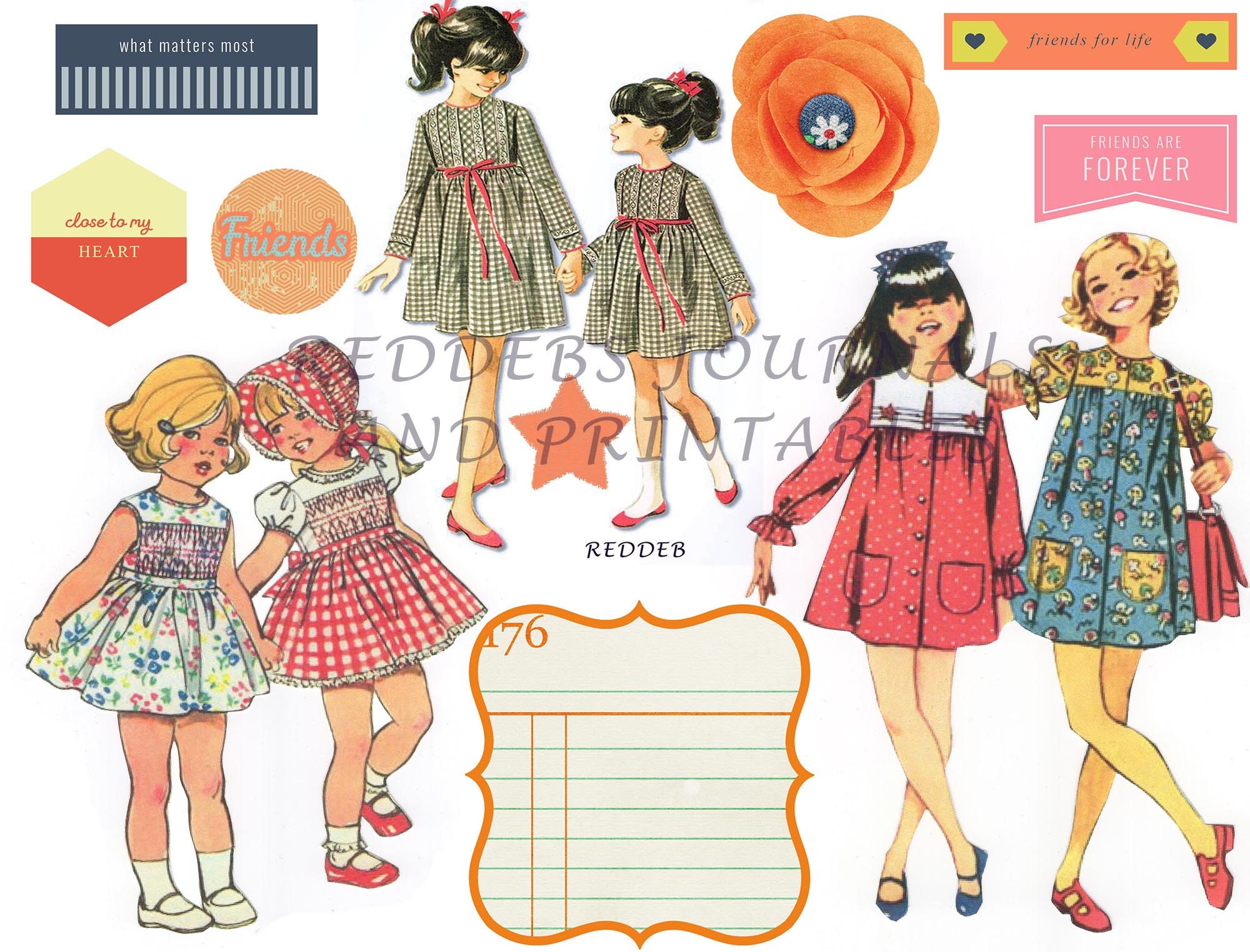 Friendship Junk Journal Kit, Junk Journal Digital Kit, Junk Journal ...