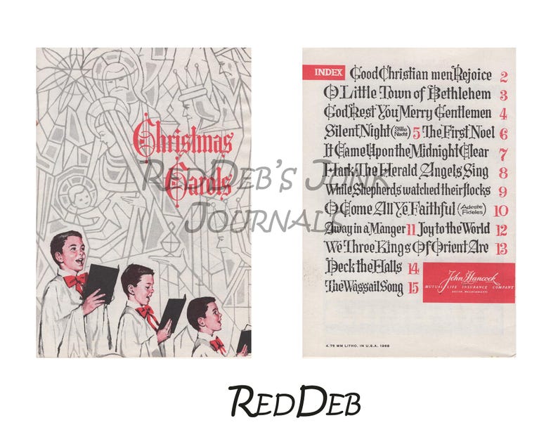 Mini Christmas Carols Clip Art for Scrapbooking and Papercrafts Digital ...