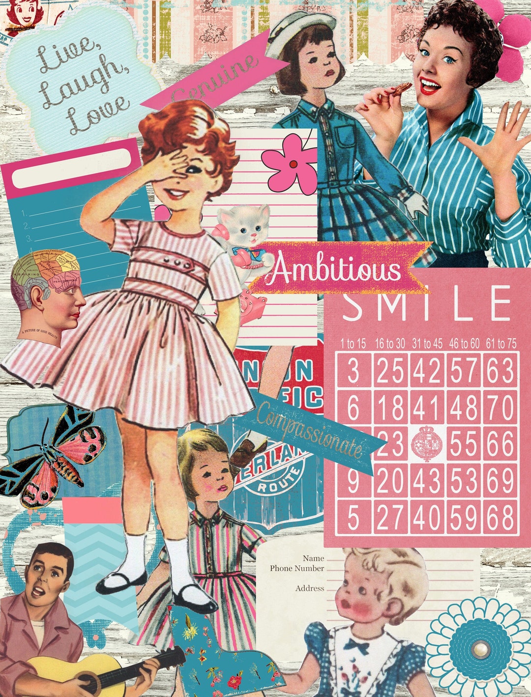 Junk Journal Ephemera Kit #5 - Instant Download Printable Ephemera ...