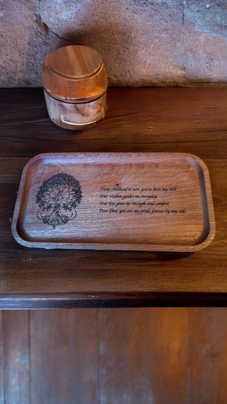 Personalized Key and Wallet Tray for Dad Father's Day Gift Custom ...