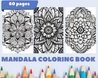 Volume 4 Mandala Coloring Book for Adults Instant Download PDF 30 Pages ...