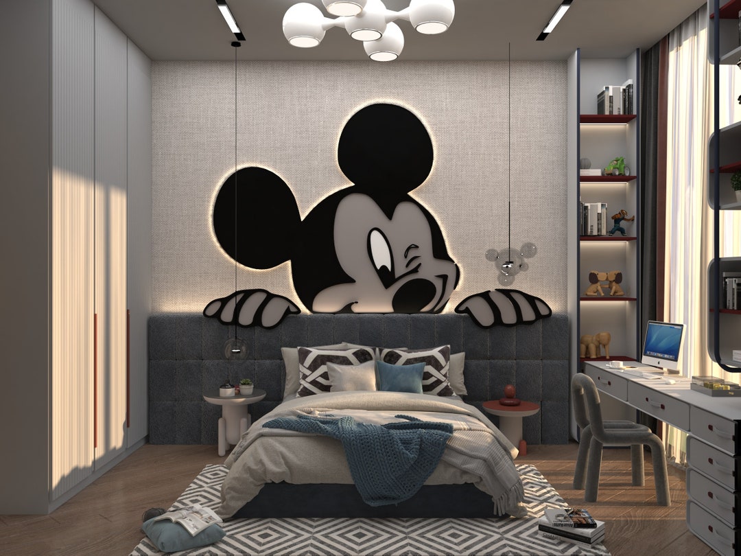 Mickey Mouse Themed Boy's Room Design, Kids Room Design, Custom ...