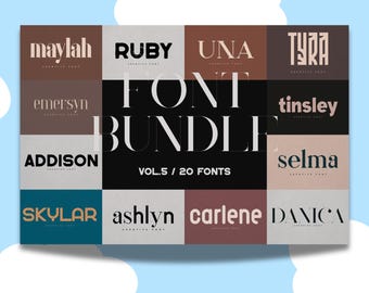 Grunge Font Bundle, Handwritten Font, Wedding Font, Modern Font ...