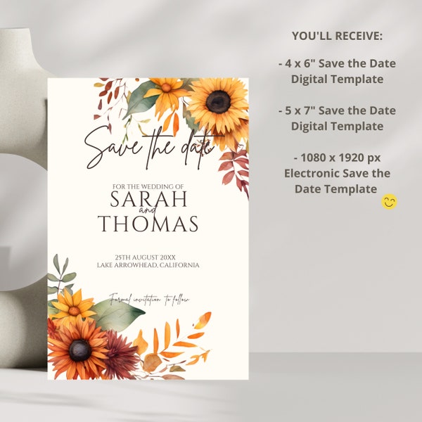 Fall Save the Date - Etsy