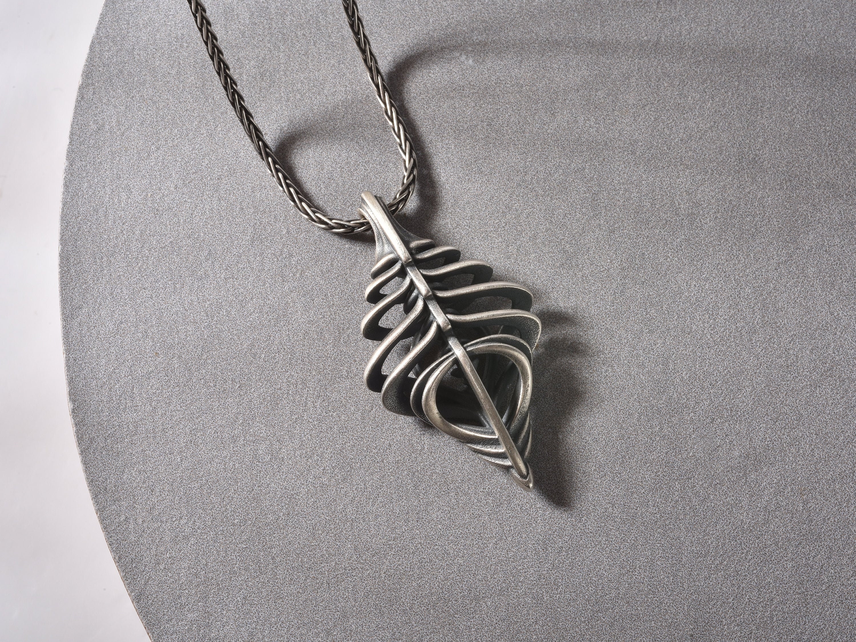 Sterling Silver Helix Pendant Necklace, Dna-inspired Jewelry - Etsy