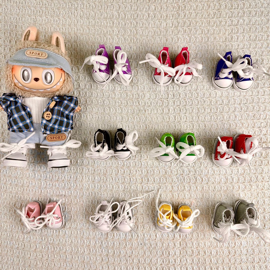 Labubu Cool Shoes Labubu Canvas Shoes Labubu Cute Shoes Doll Shoes Doll ...