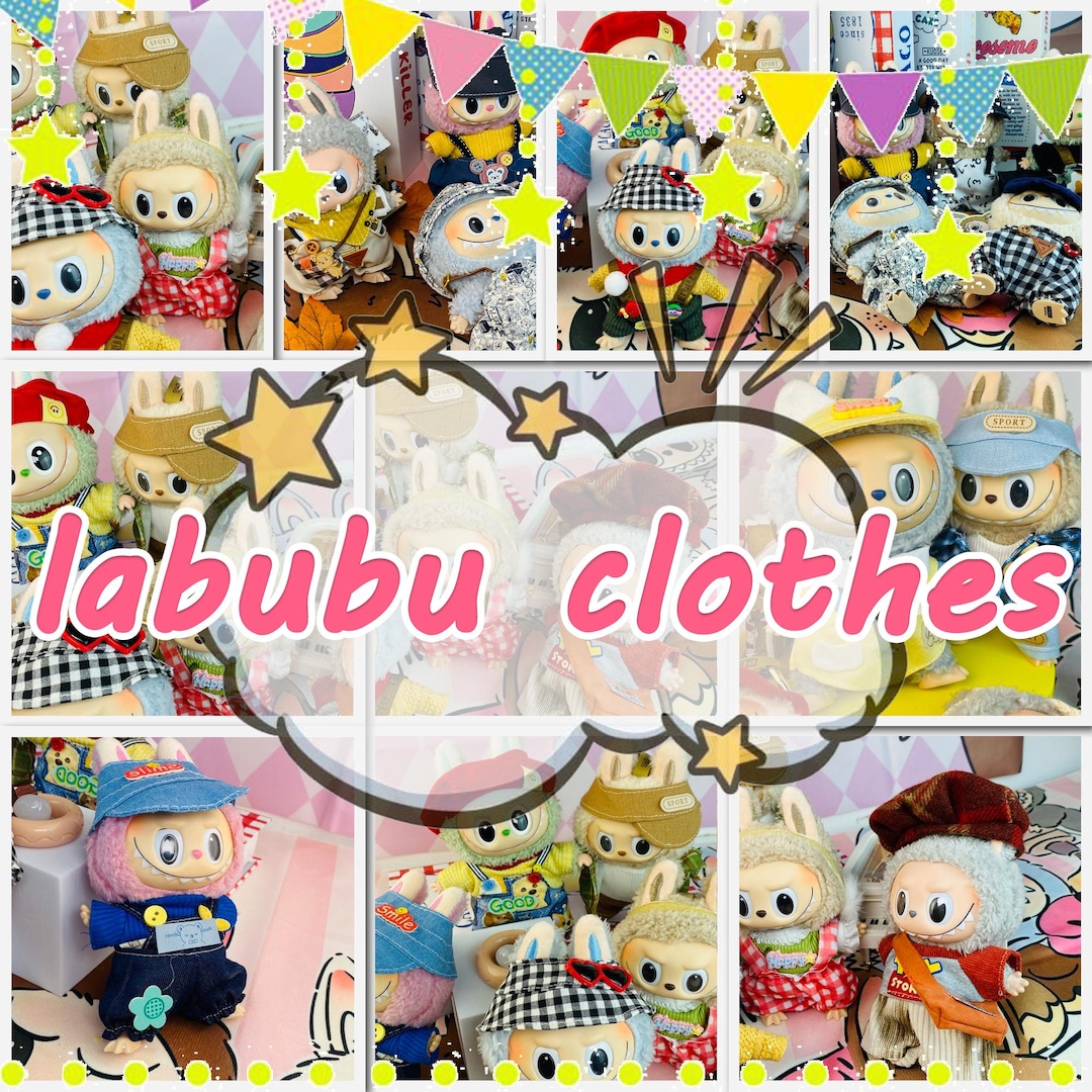 Labubu Clothes Designer Labubu Outfit Labubu Overalls Labubu Tshirt ...
