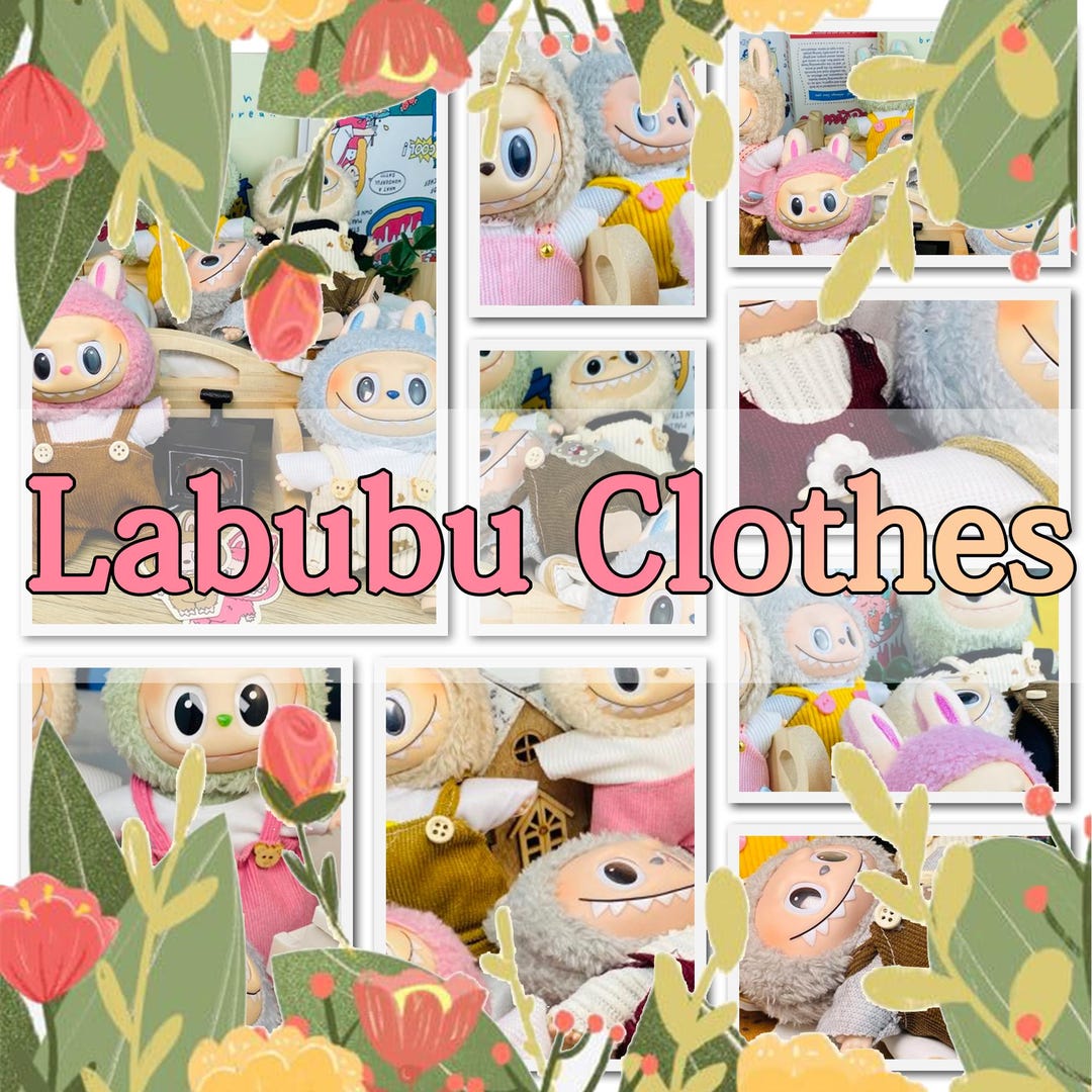 Labubu Clothes Designer Labubu Outfit Labubu Overalls Labubu Tshirt ...