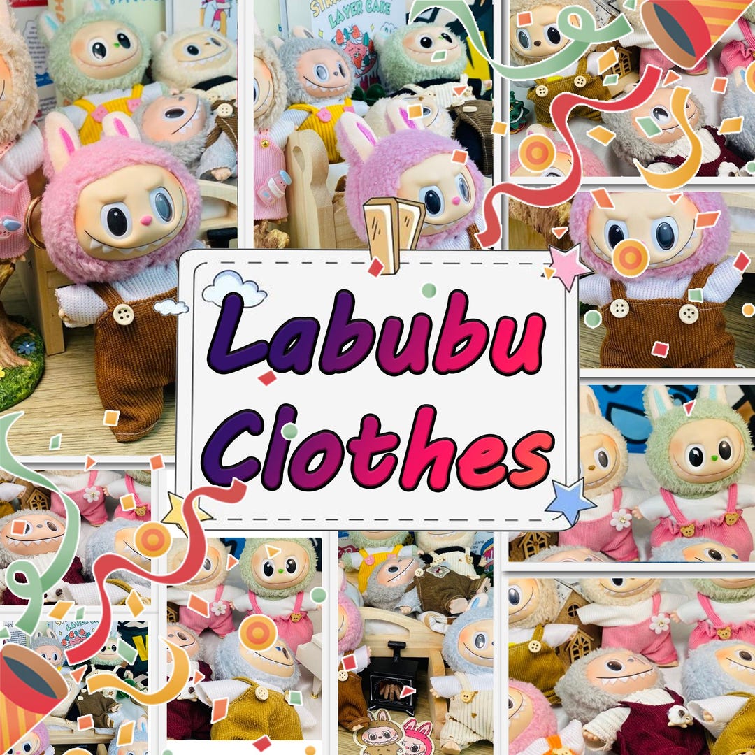 Labubu Clothes Designer Labubu Outfit Labubu Overalls Labubu Tshirt ...