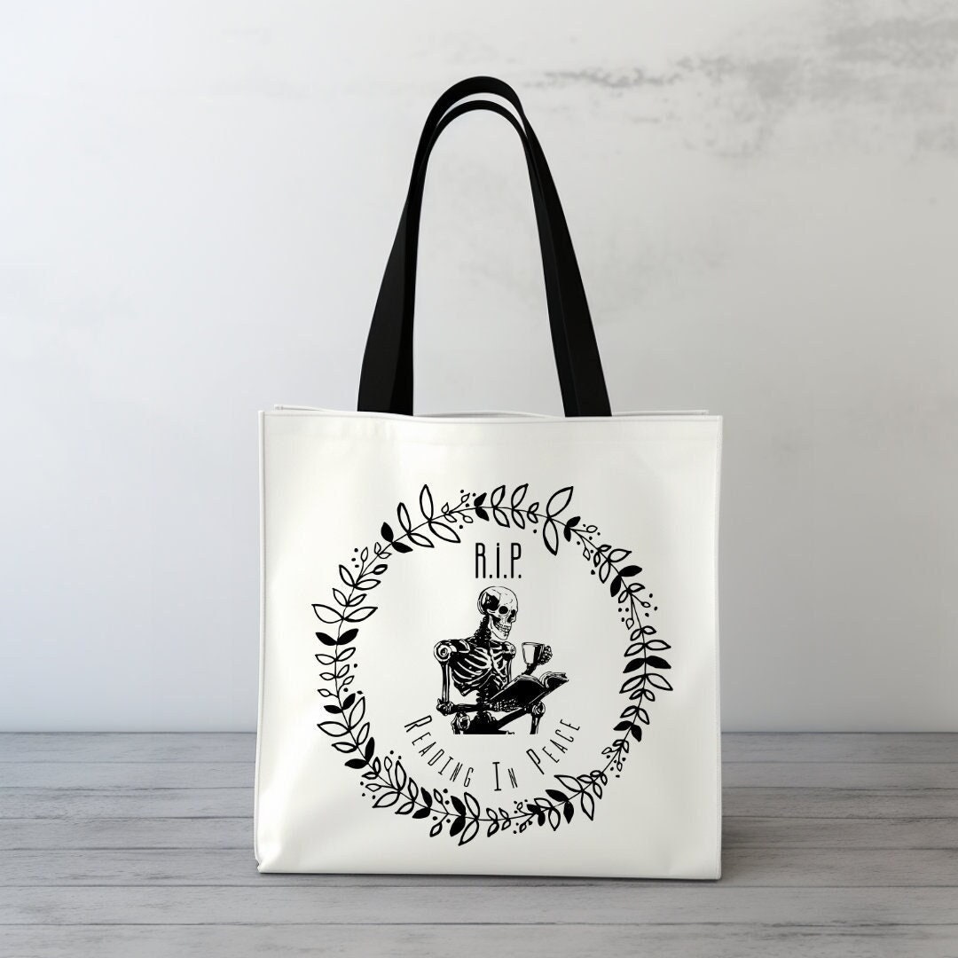 R.I.P. Reading in Peace tote Bag AOP Ideal for Book Lovers, Passionate ...
