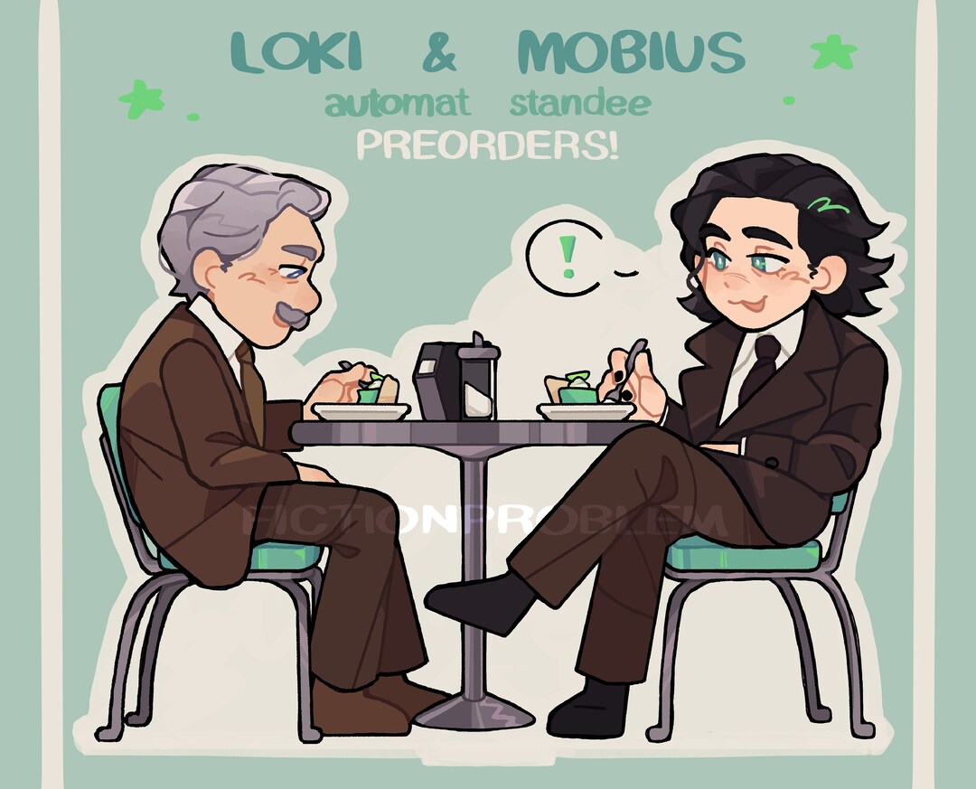 PREORDER Loki & Mobius Automat Glittery Acrylic Standee - Etsy