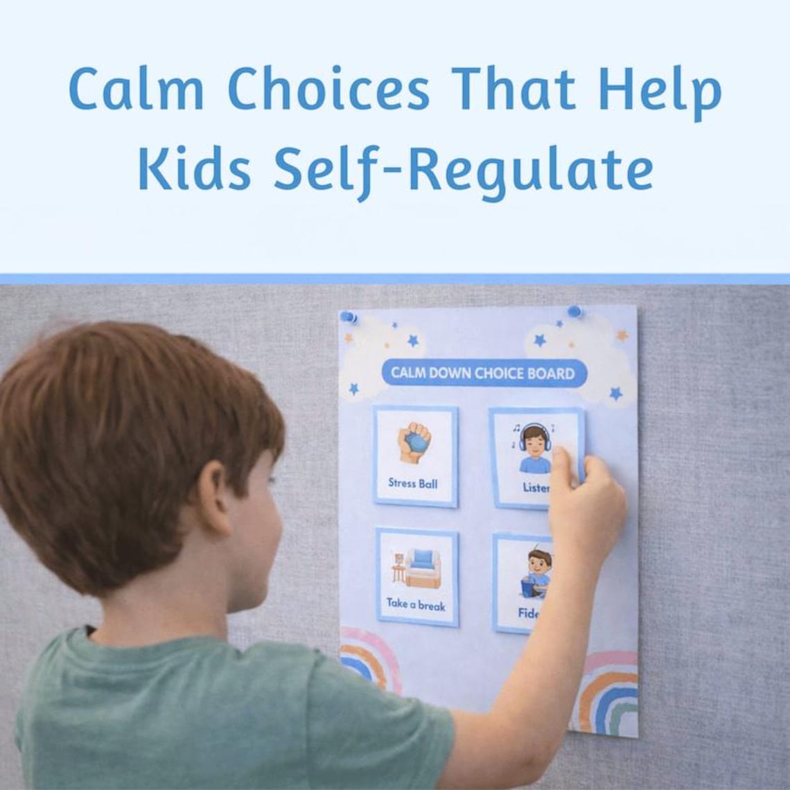Calm Down Choice Cards – Autism Friendly - Etsy