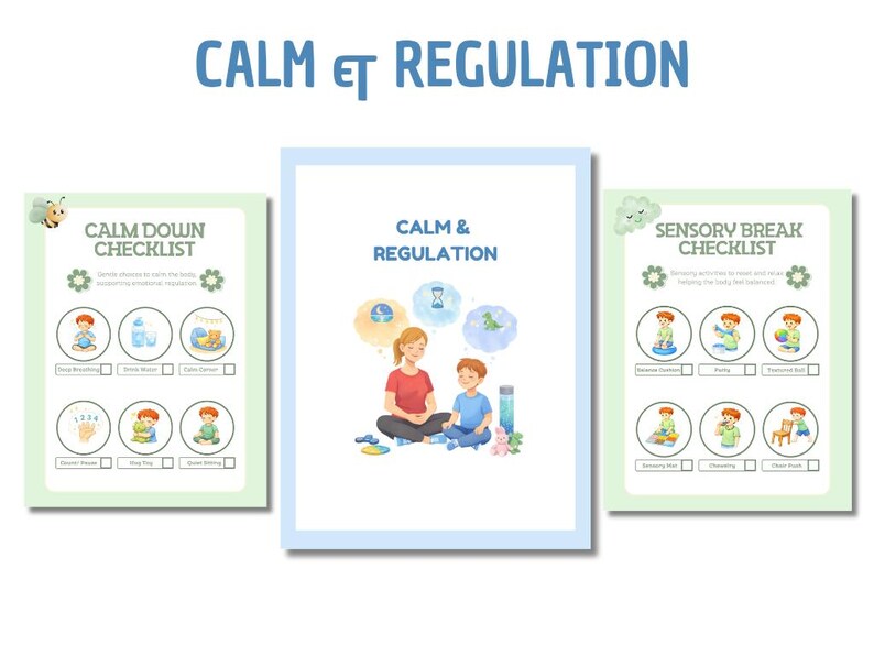 Autism Visual Checklist for Kids | Daily Routine Visual Schedule | Calm ...