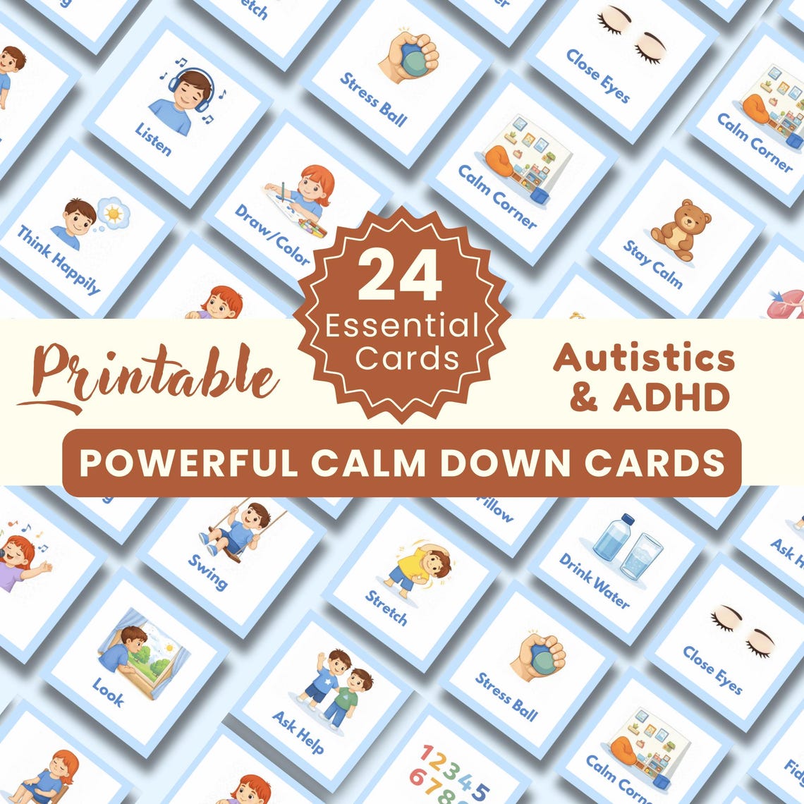 Calm Down Choice Cards – Autism Friendly - Etsy