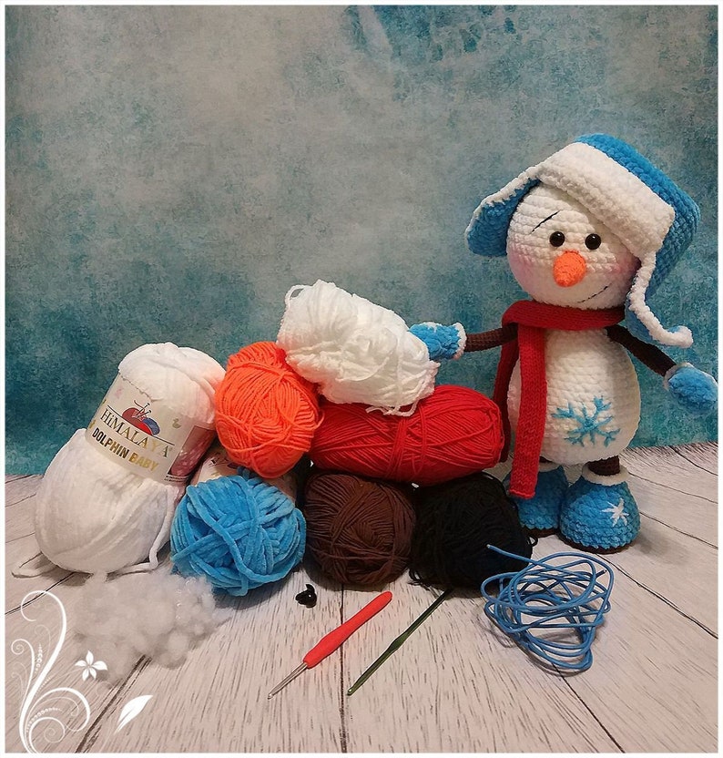 Crochet PATTERN Snowman Plush Pattern Christmas Snowman - Etsy