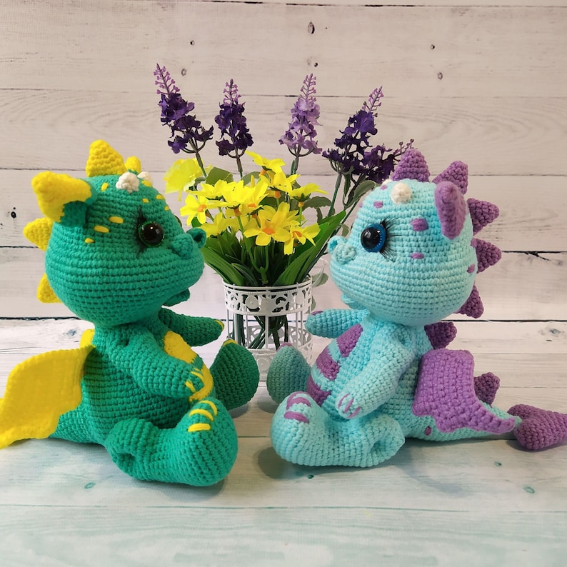 Dragon Crochet PATTERN Amigurumi Dragon Toys - Etsy
