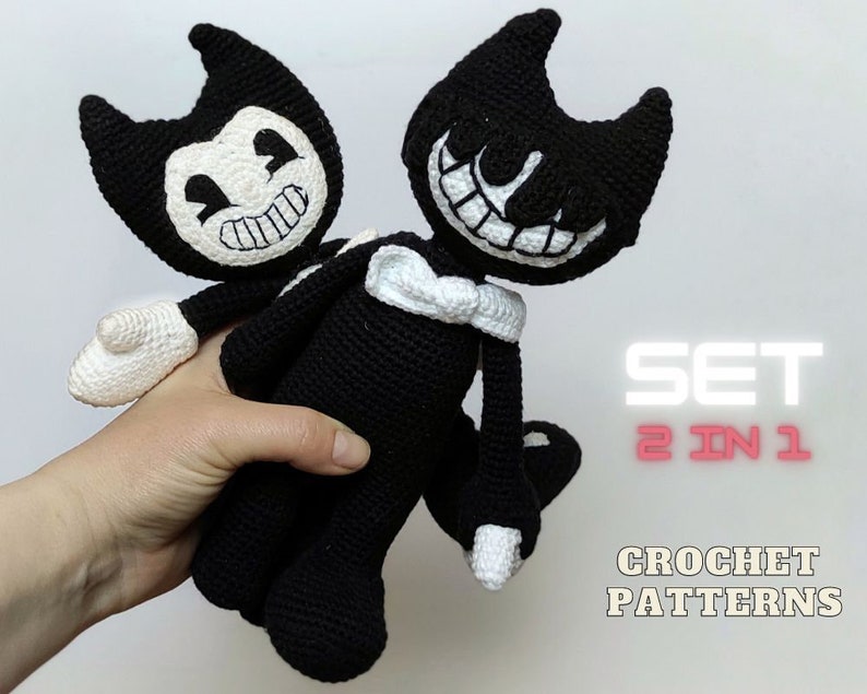 Bendy and the Ink Machine Crochet Pattern SET 2IN 1 - Etsy