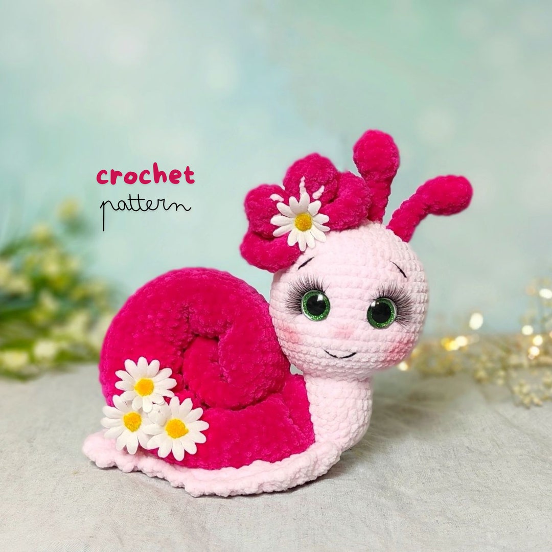 Crochet Pattern Snail Amigurumi Plush Snail - Etsy
