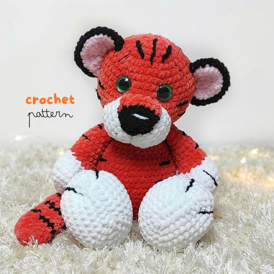 Crochet Pattern Tiger Plush Tiger Amigurumi - Etsy