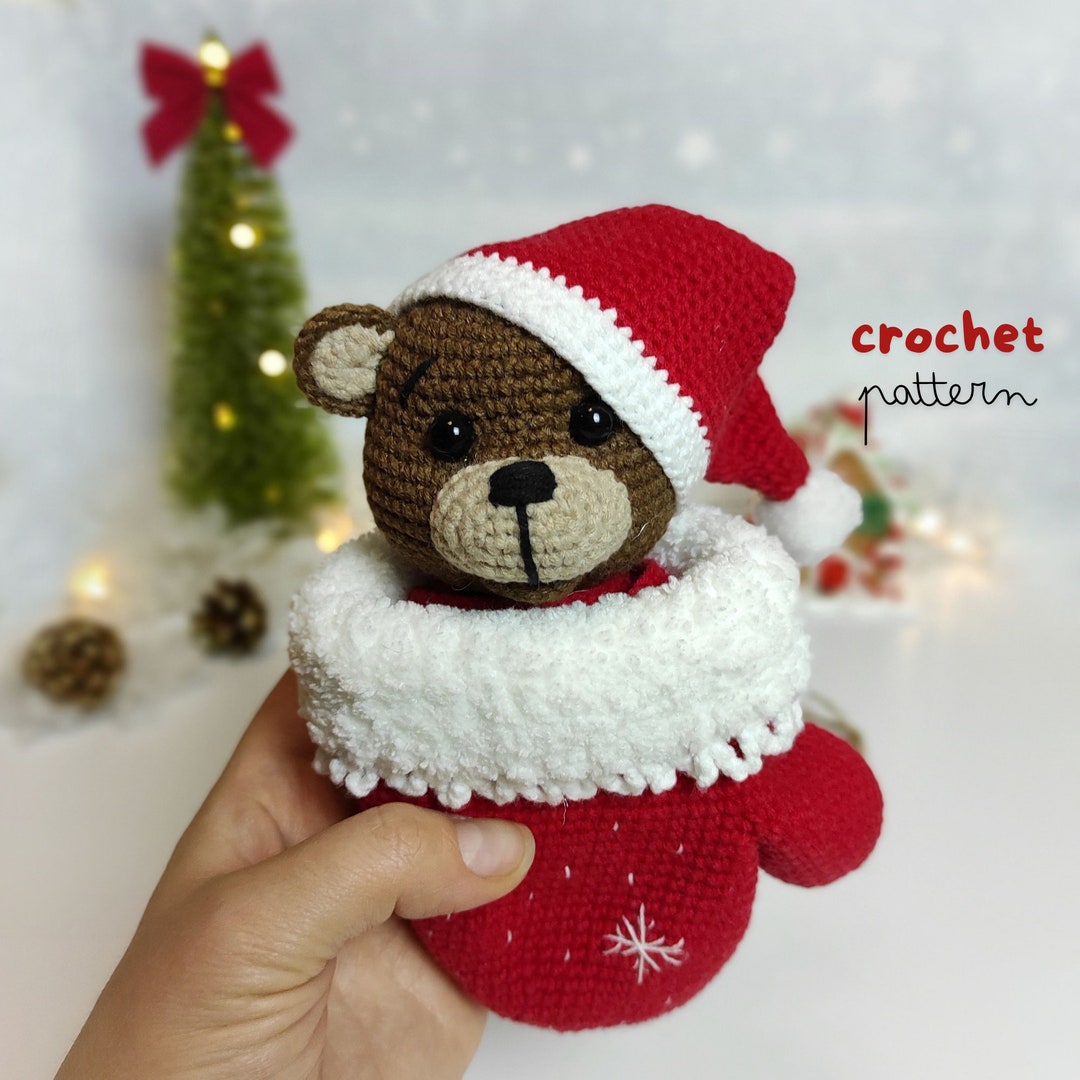 Bear Crochet PATTERN Christmas Little Bear - Etsy