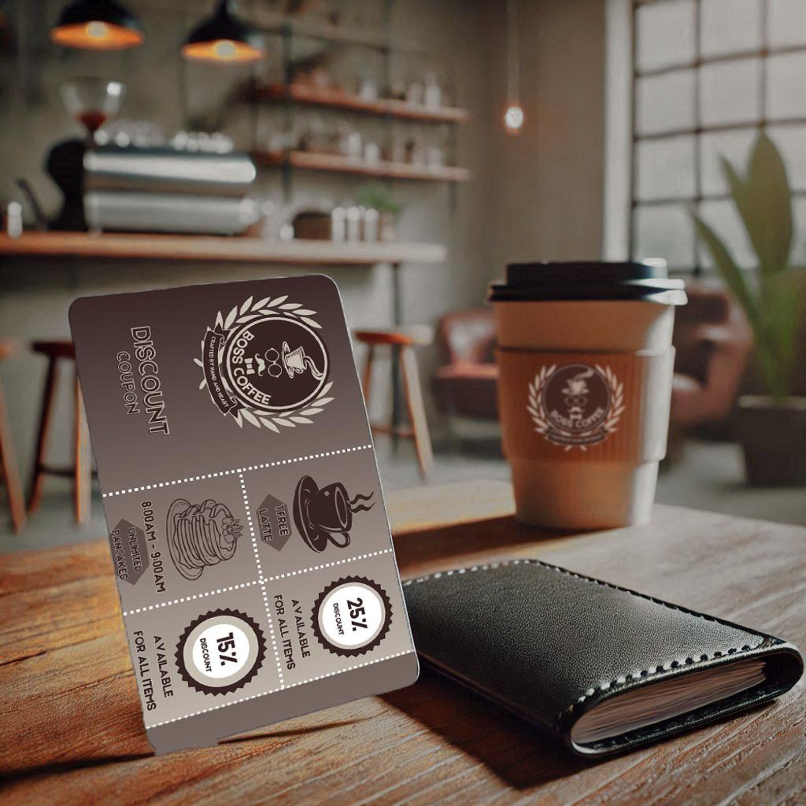 Editable Coffee Shop Canva Templates Bundle for Small Businesses: Logo ...