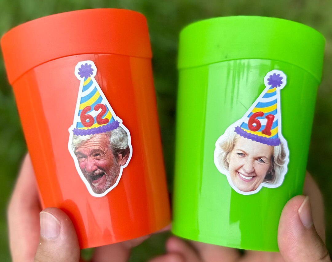 Custom Birthday Face Cups,face on a Cup,personalized Party Cups ...
