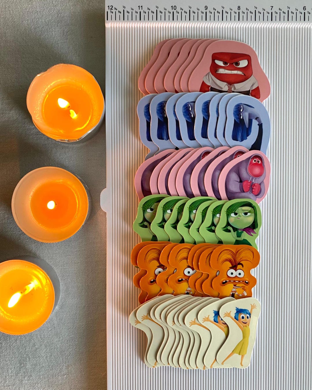 Inside Out Stickers- Glossy Sticker Set | 6 Designs X2 | Laminated ...