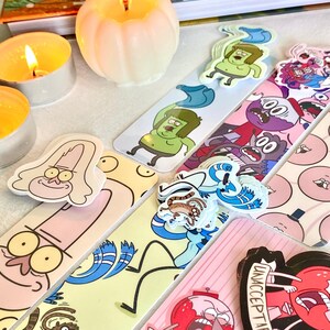 Regular Show Bookmark Set – 6pcs Laminated Glossy Bookmarks – Funny ...