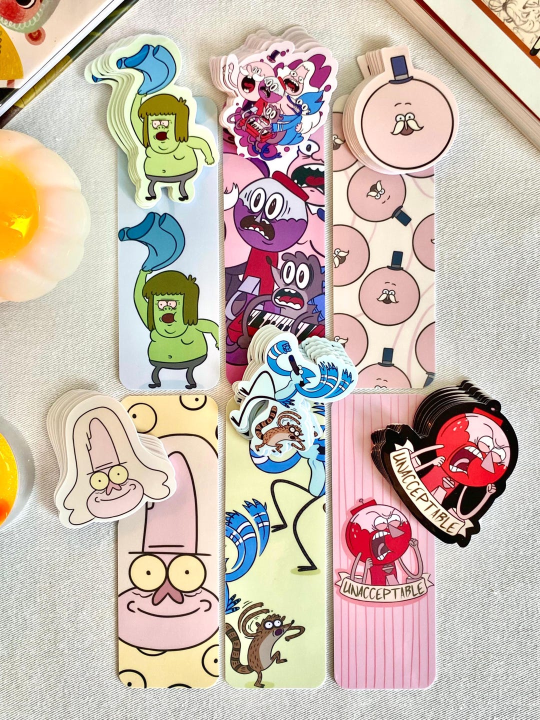 Regular Show Sticker 6x3 and Bookmarks X6 - Etsy