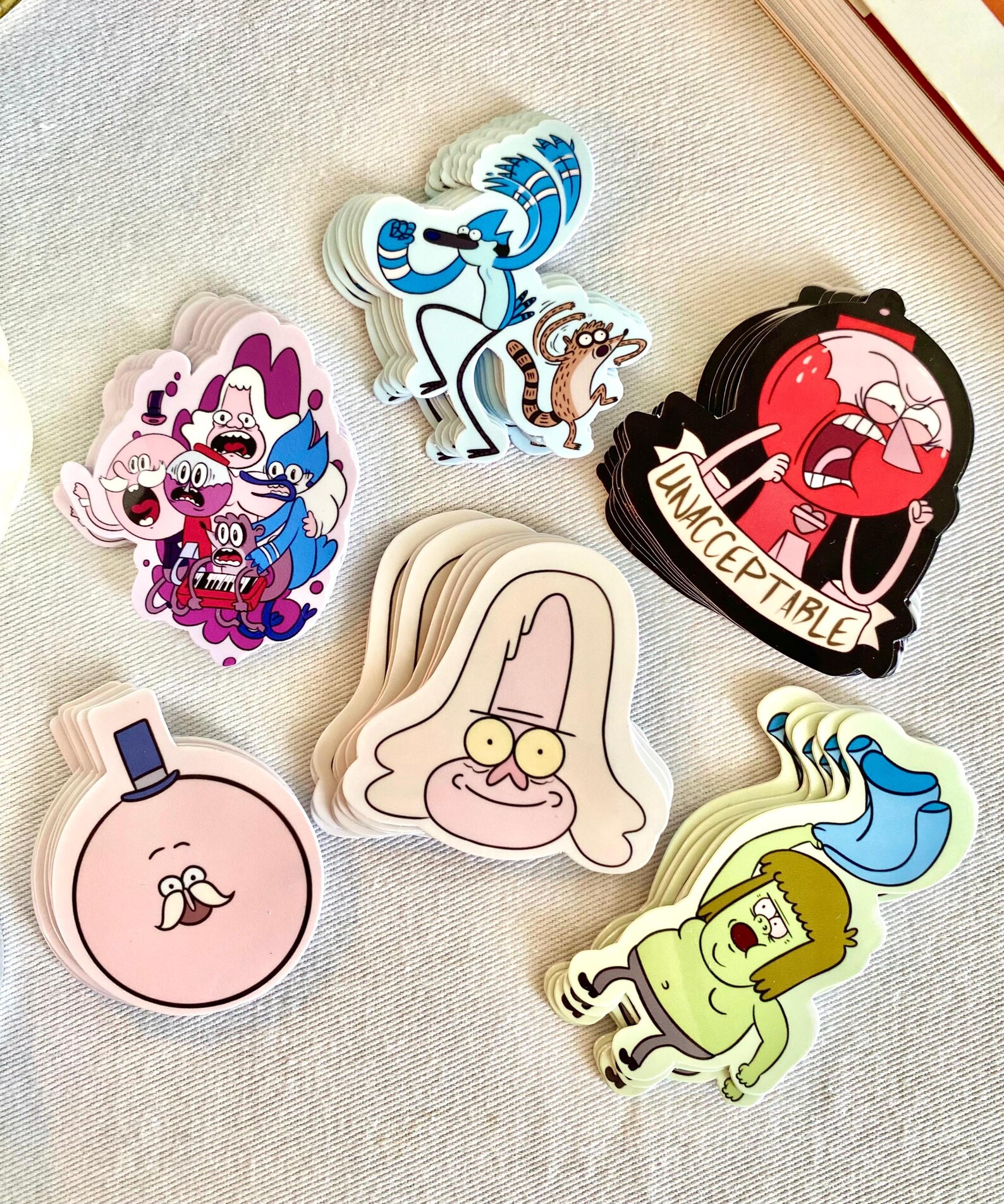 Regular Show Sticker Set – 12pcs Glossy Laminated Stickers – Funny ...