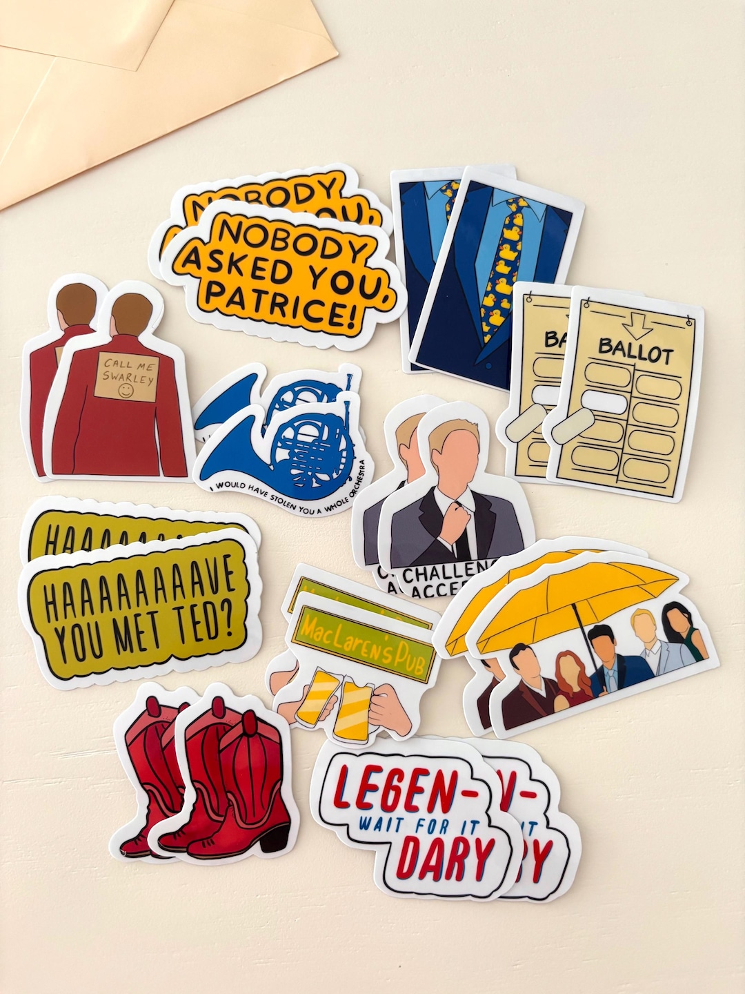 How I Met Your Mother Sticker Set – 22pcs Glossy Laminated Stickers ...