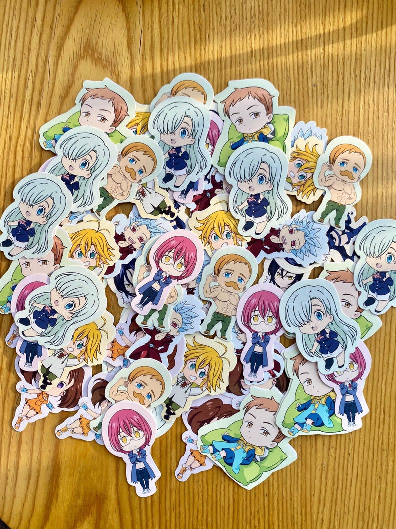 The Seven Deadly Sins Stickers 7x3 - Etsy