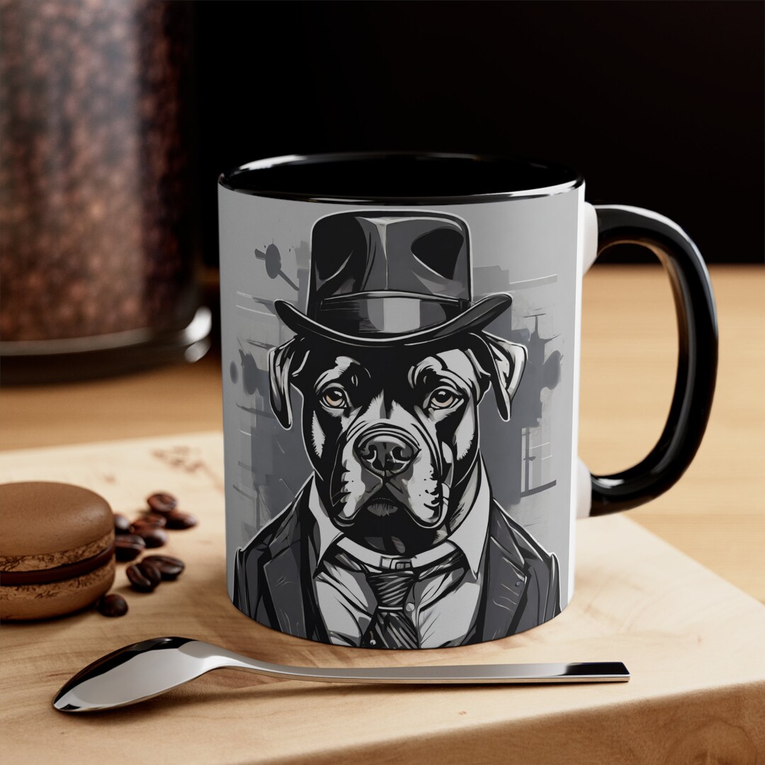 Gangster Dog Mug, Mafia Dog, Godfather Dog, Gift for Best Friend, Bad ...