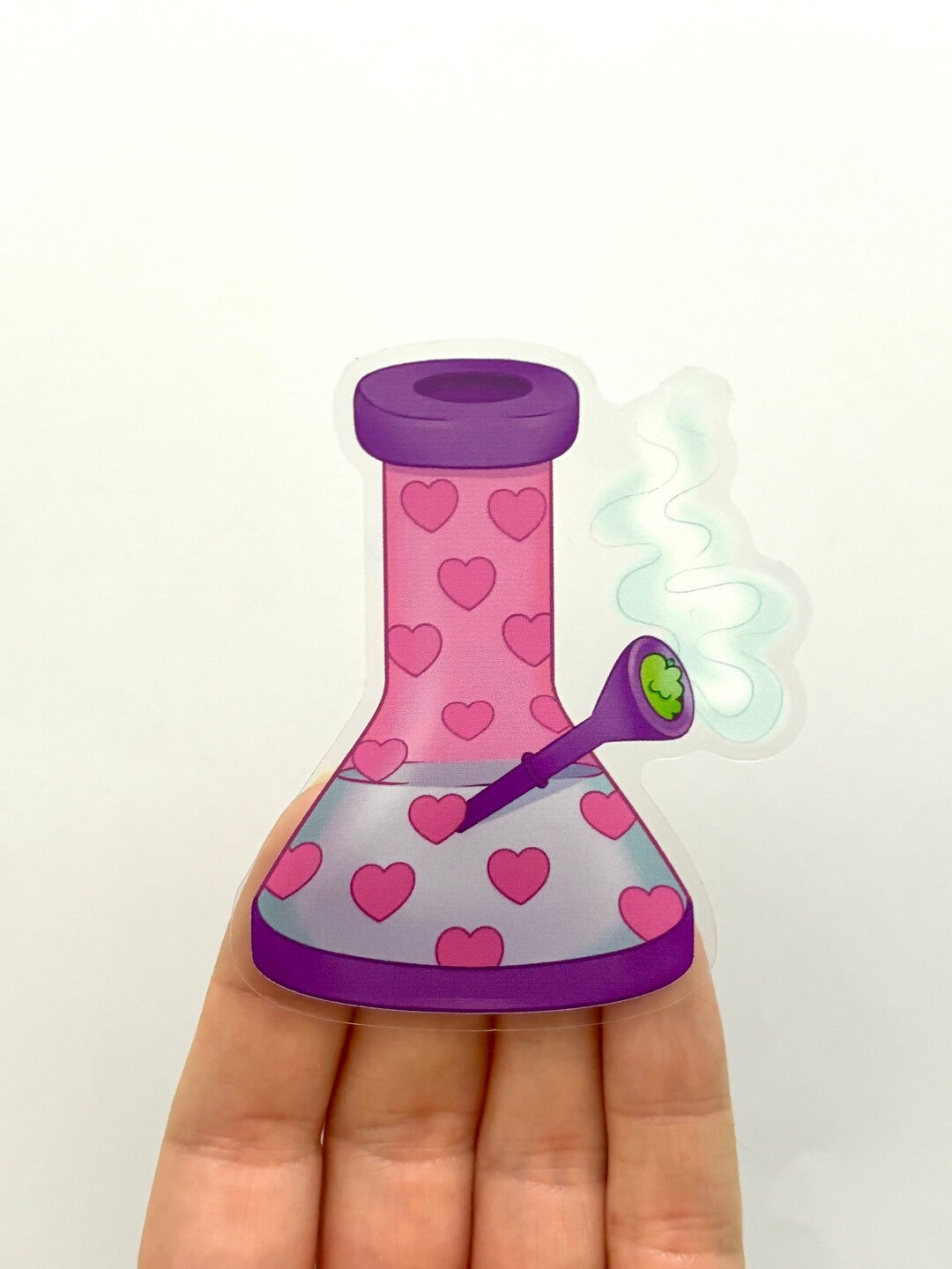 Neon Stoner Sticker Weed Bong Vinyl Stickers 420 Cute Stickers Kawaii ...