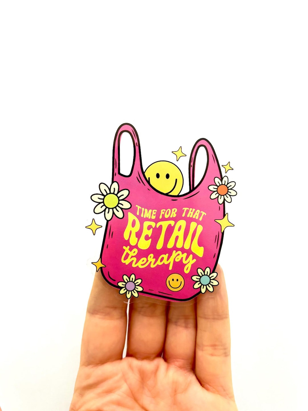 Retail Therapy Stickers Shopping Sticker Shopaholic Sticker Feel Good ...