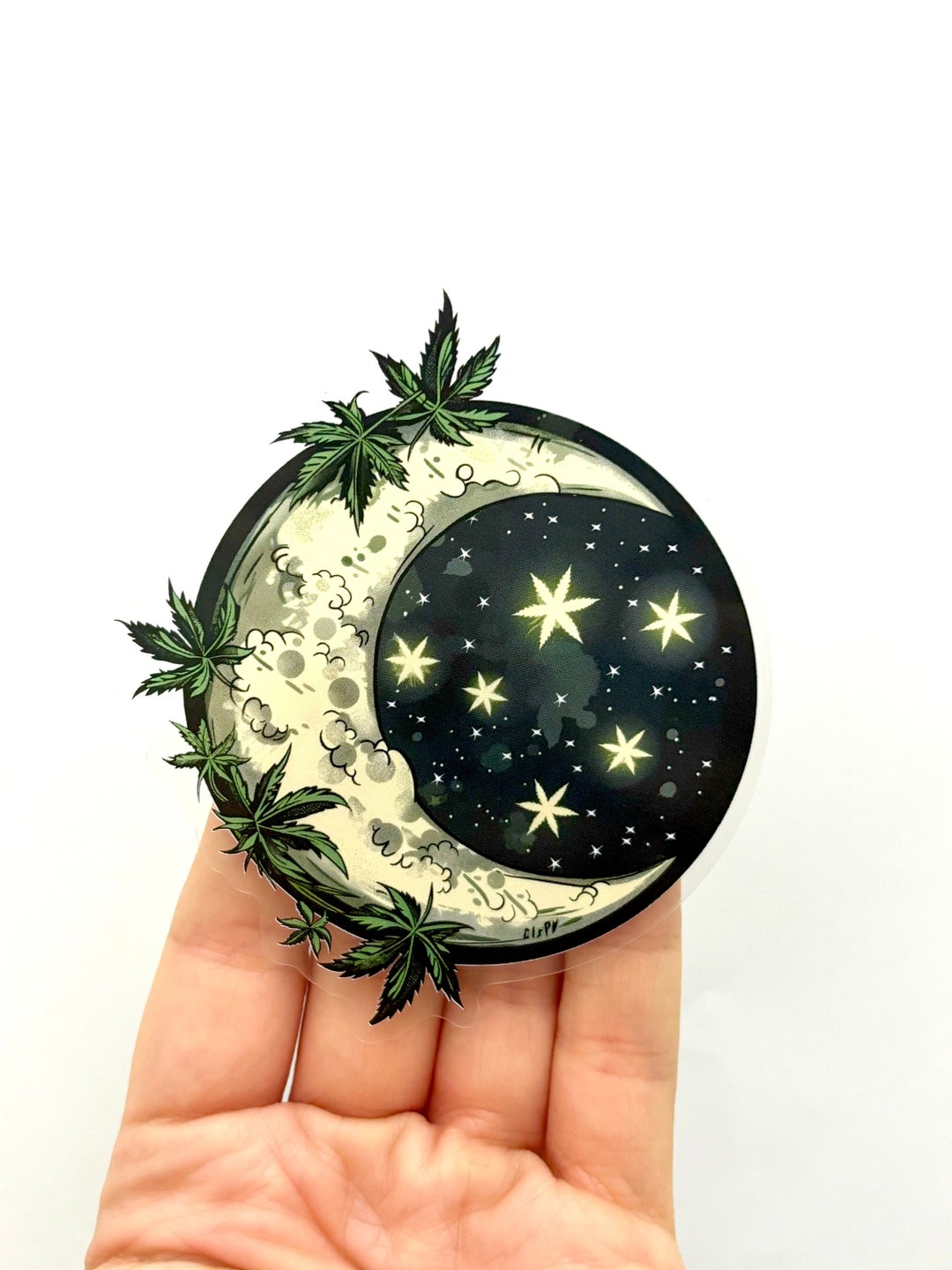 Sun Weed Leaf Vinyl Stickers to Cannabis Sticker Stoner Stickers Joint ...